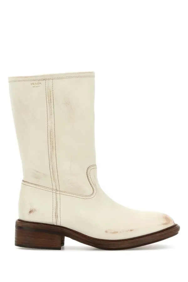 Prada Pristine Calf Leather Boots For
