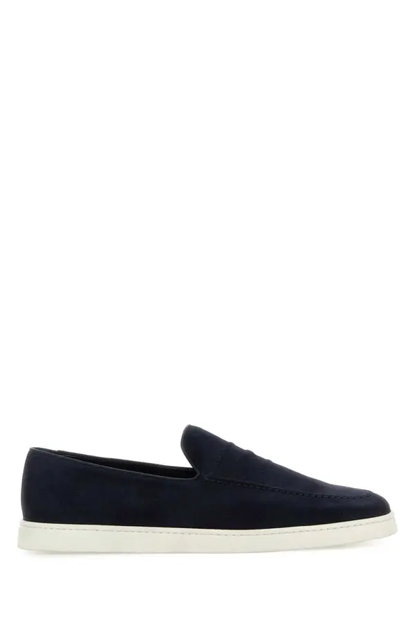 CHURCH`S Peebles Suede Loafers In Soft Leather Interior