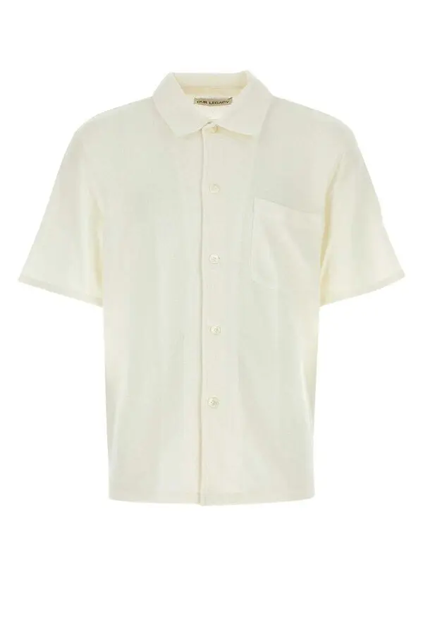 Our Legacy Textured Polyester-cotton Shirt For