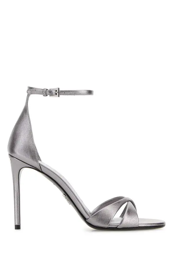 Prada 10 Cm Heel Leather Sandals For