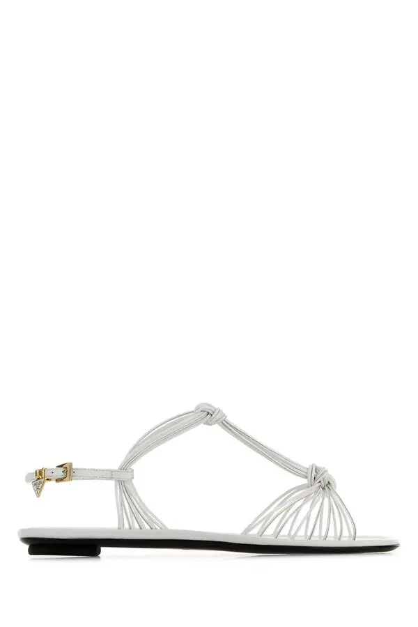 Prada Pristine Leather Sandals - White