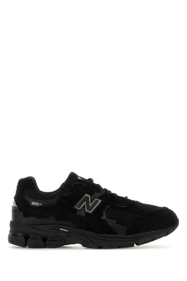 NEW BALANCE 2002dx "protection Pack" Suede And Mesh Sneakers - Black