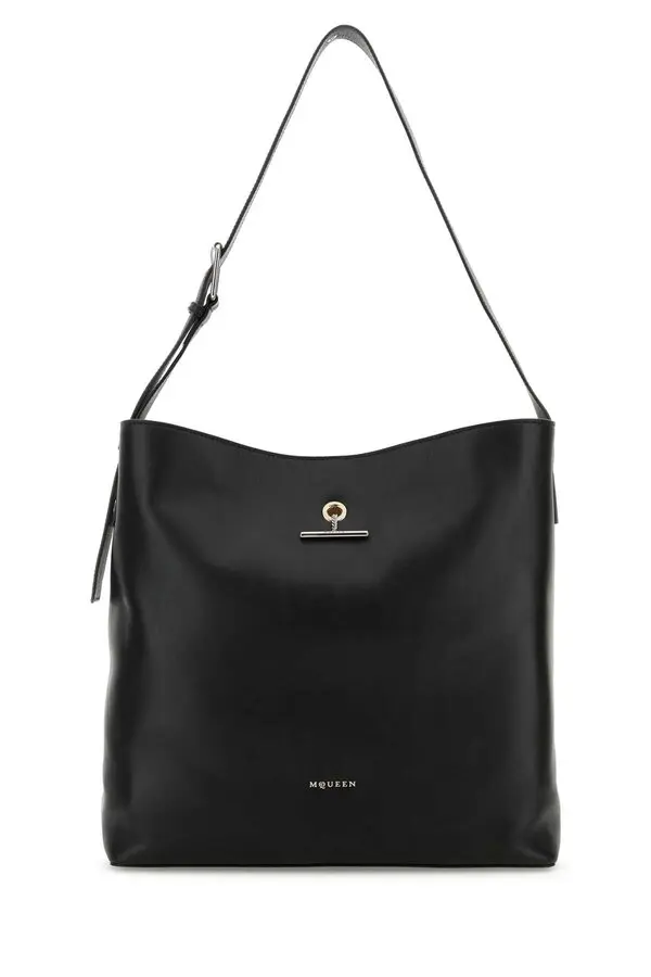 Alexander McQueen Pendant Shopping Handbag - Black