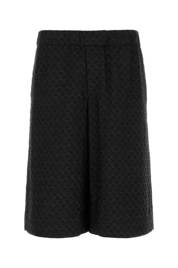 Alexander McQueen Viscose Blend Bermuda Shorts