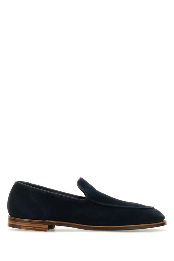 Crockett & Jones Salcombe Suede Loafers - Blue