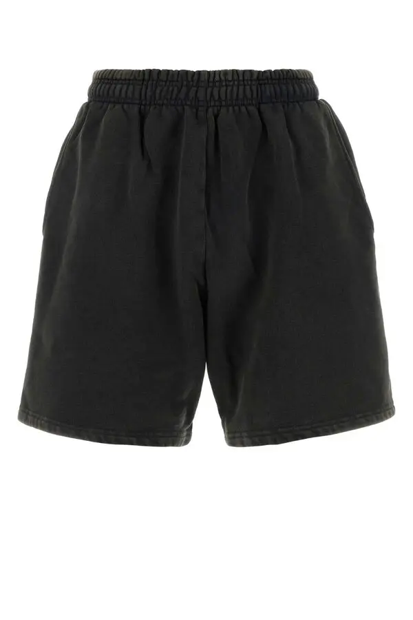 ENTIRE STUDIOS Cotton Bermuda Shorts - Black