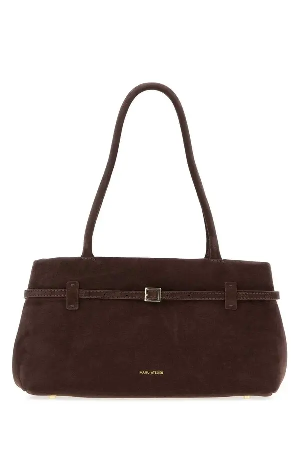 Manu Atelier Le Cambon East West Suede Shoulder Handbag