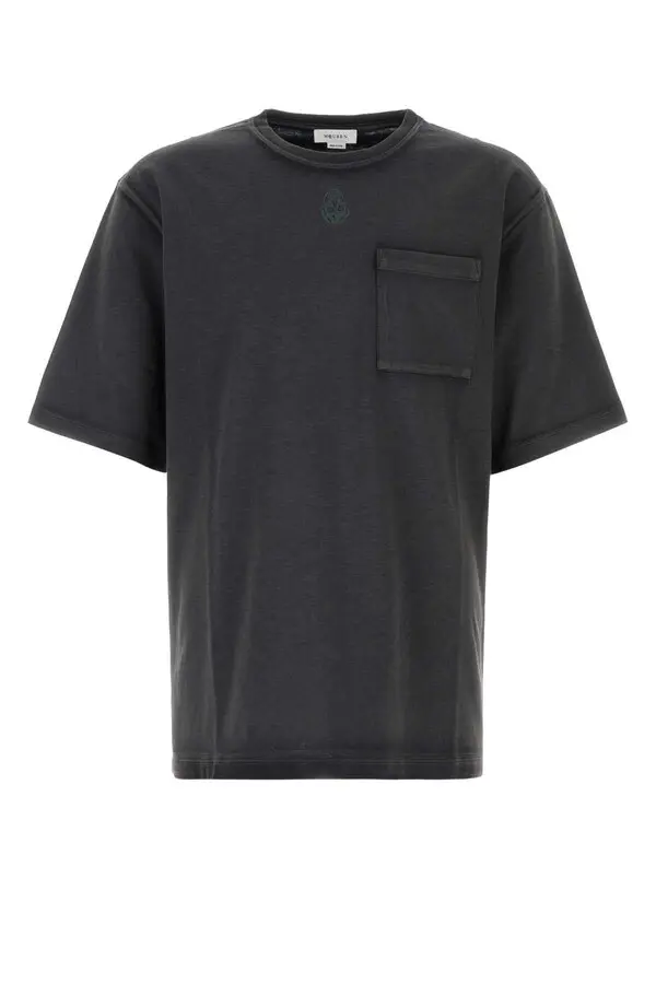 Alexander McQueen Contrast Panel Cotton T-shirt - Multicoloured