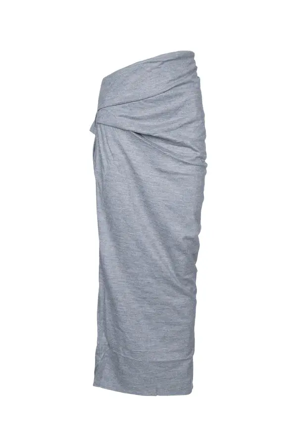 ENTIRE STUDIOS 100% Wool Draped Skirt