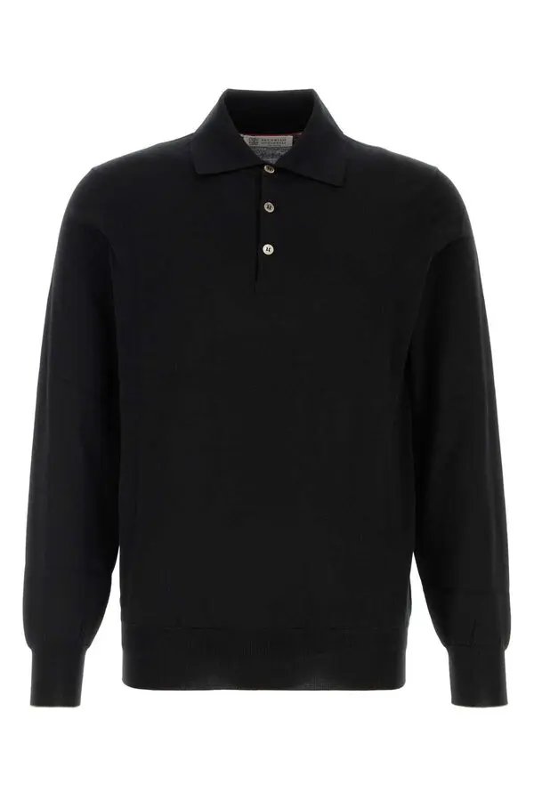 Brunello Cucinelli Cotton Polo Shirt - Black