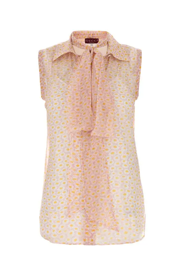 Gucci Printed Crepe Shirt For