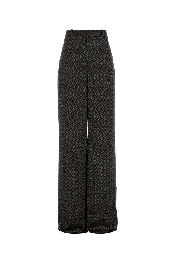 Saint Laurent Satin Wide-leg Pants - Printed