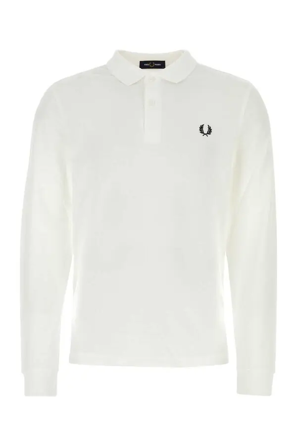 Fred Perry Piqué Polo Shirt - White