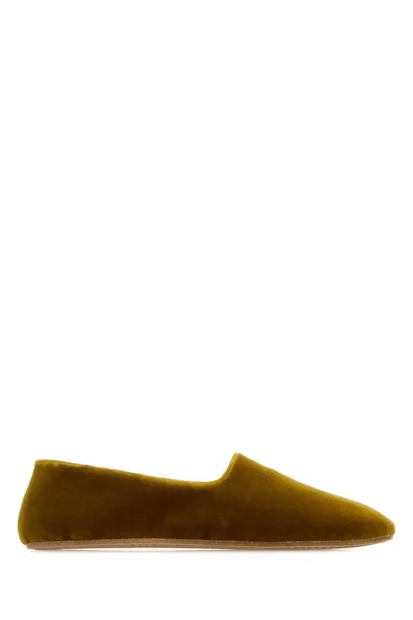 THE ROW Ponti Velvet Ballerinas