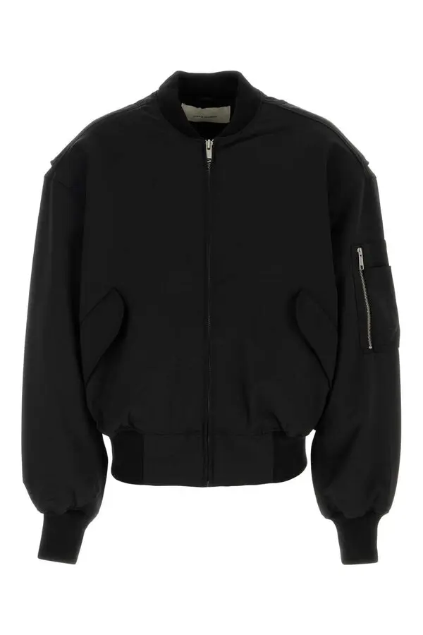 ENTIRE STUDIOS Stretch Wool-blend Bomber Jacket