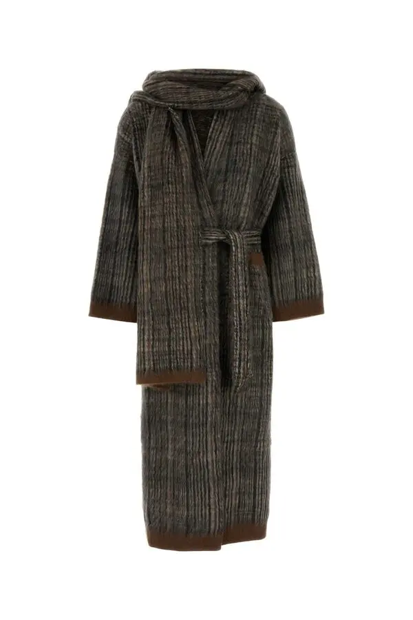 Brunello Cucinelli Mohair Blend Cardigan With Belt