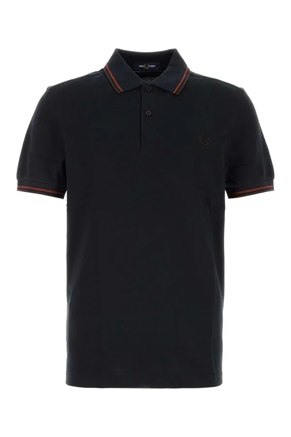 Fred Perry Piqué Polo Shirt - Blue