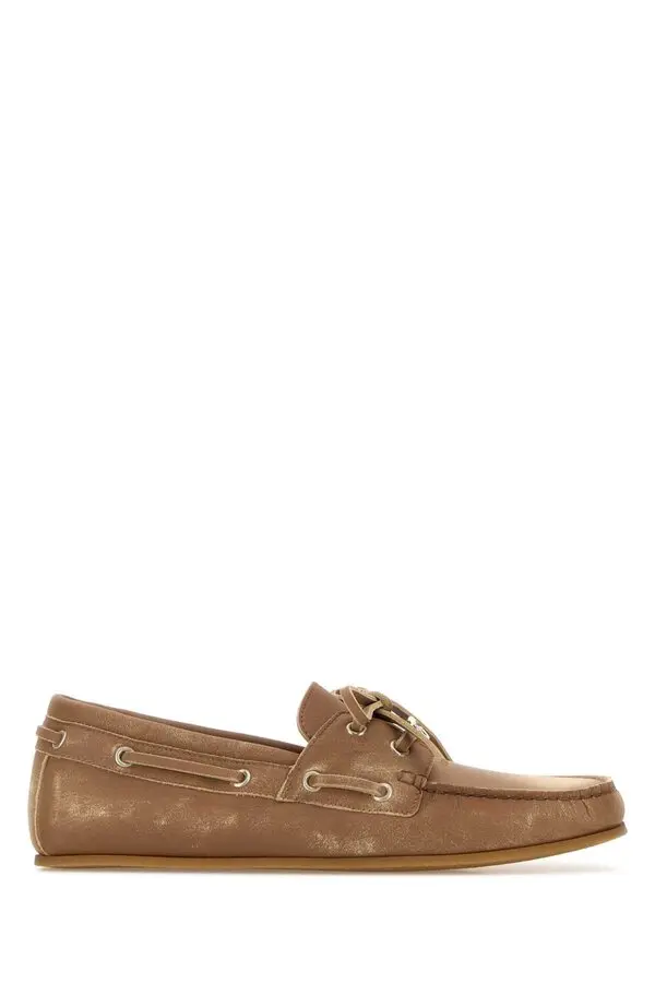 Gucci Leather Loafers - Camel