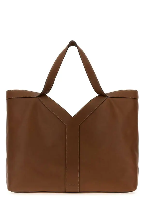 Saint Laurent Oversize Calf Leather Shopping Handbag