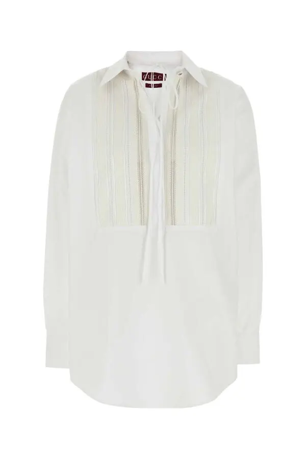 Gucci Oversized Poplin Shirt With Tie Detail