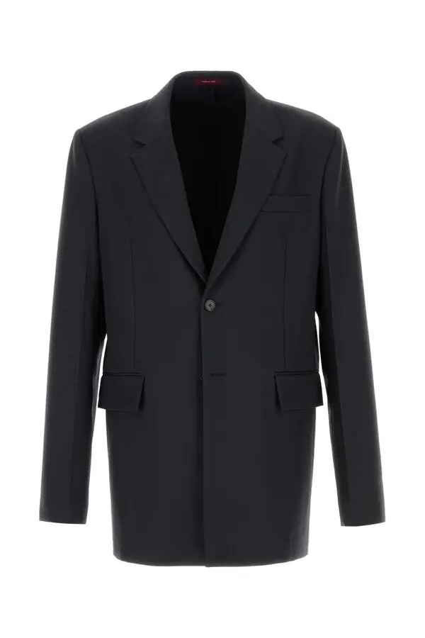 Gucci Graphite Twill Wool Blazer For