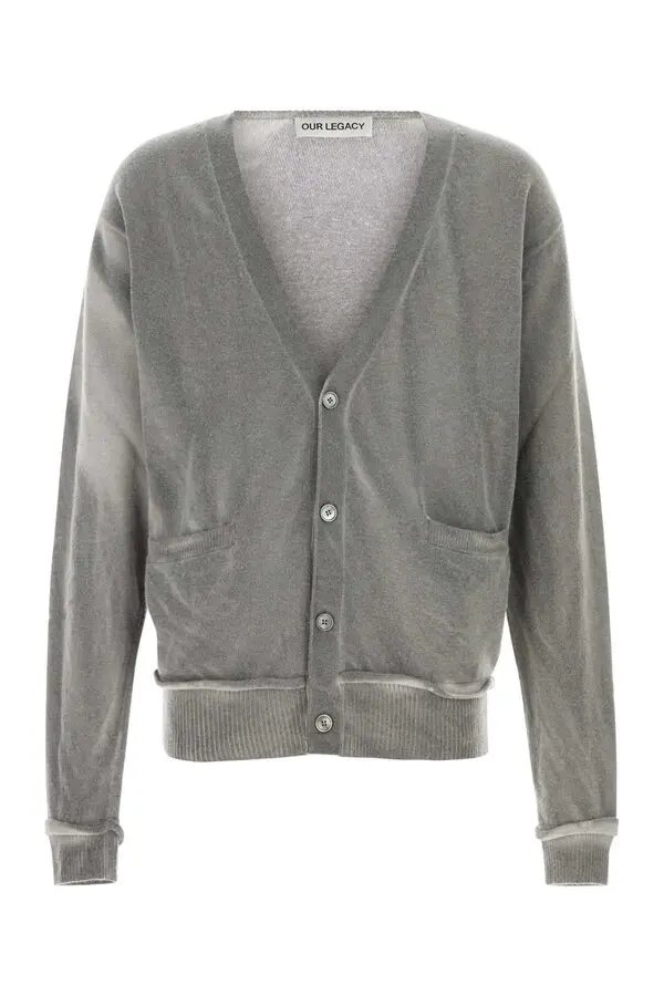 Our Legacy Merino Wool Cardigan - Grey