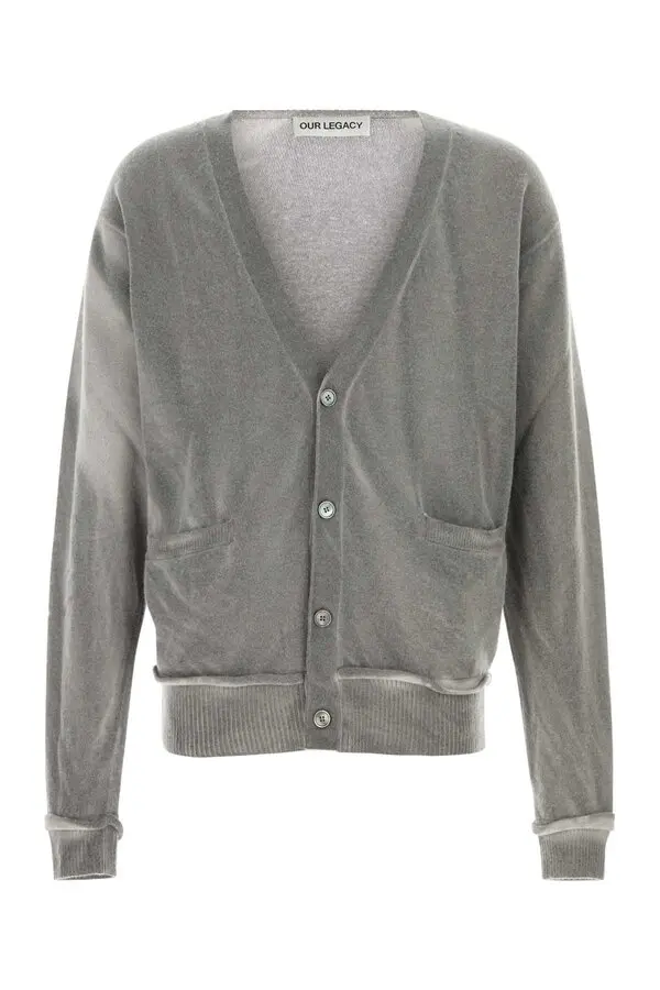 Our Legacy Merino Wool Cardigan - Grey