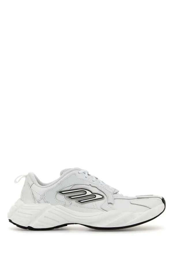 Balenciaga Leather Monday Low Top Sneakers - White