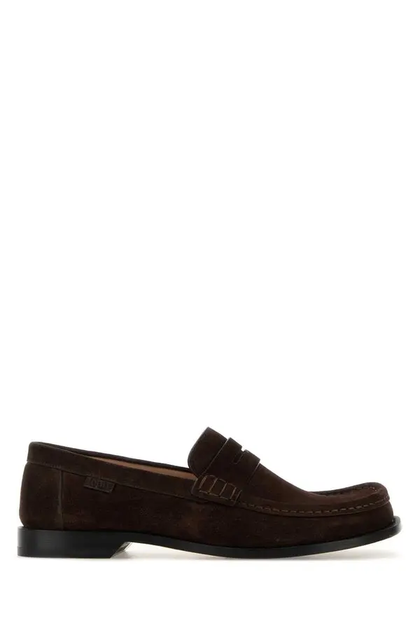 Loewe Suede Slip-on Loafers