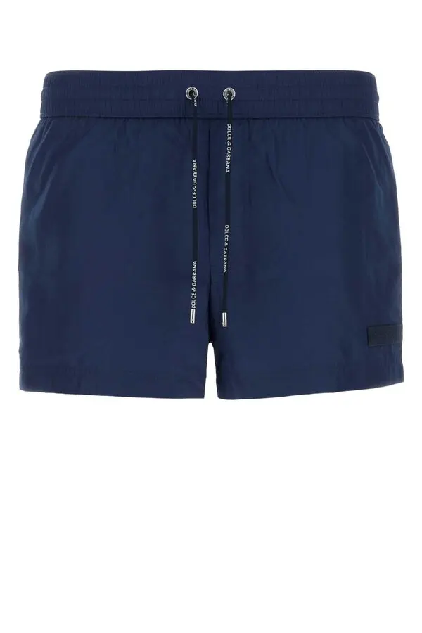 Dolce & Gabbana Polyester Swim Shorts With Stretch Lined Comfort