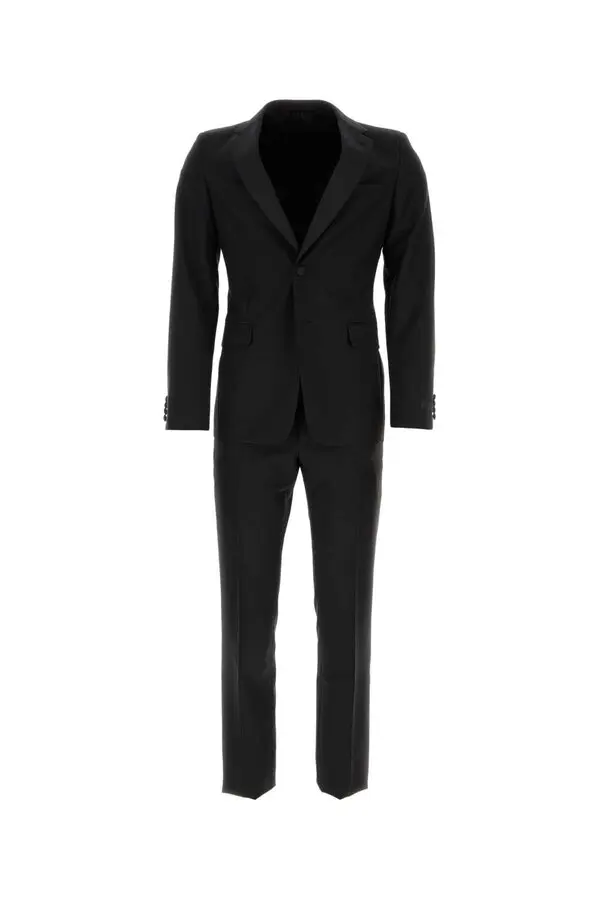 Prada Wool Blend Tuxedo Jacket For