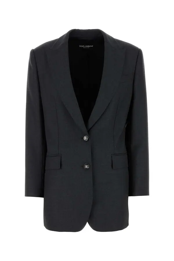 Dolce & Gabbana Wool Blazer With Silk Lining
