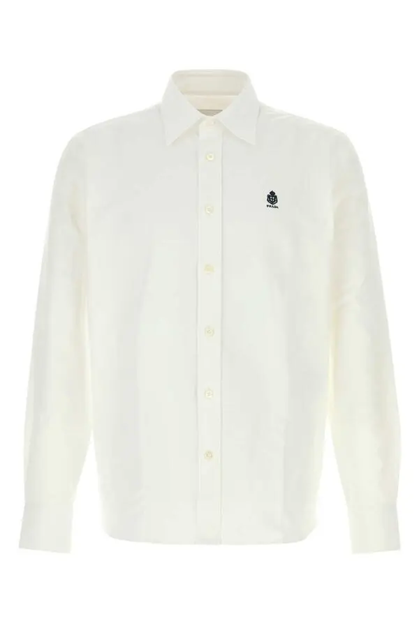 Prada Oxford Shirt In 100% Cotton