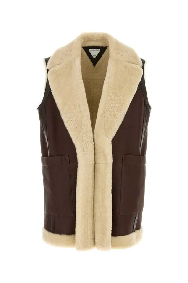 Bottega Veneta Leather And Shearling Lined Vest