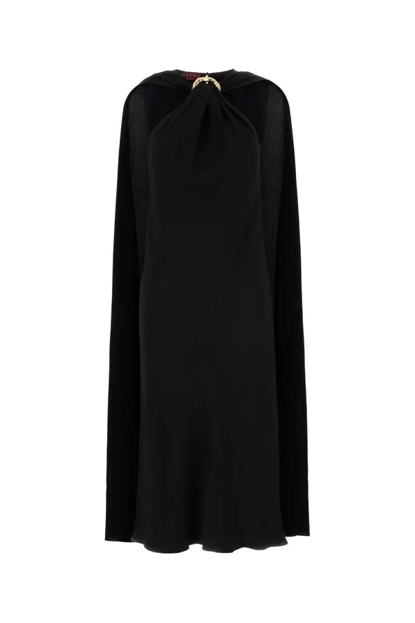 Gucci Crepe Midi Dress With Silk Lining