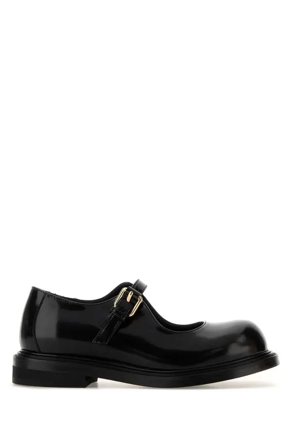 Moschino Leather Mary Jane Ballerinas