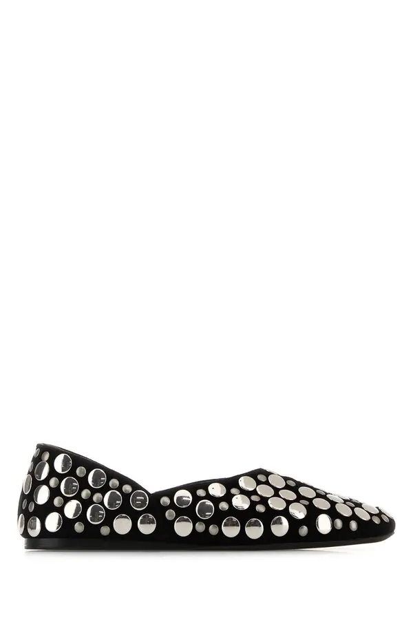 Khaite Embellished Suede Jane Ballerinas - Multicoloured