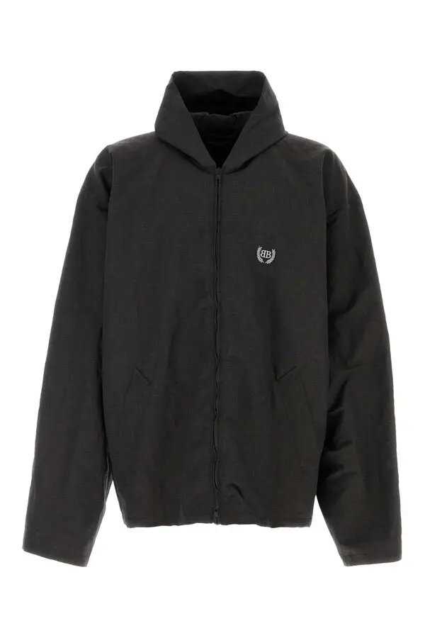 Balenciaga Slate Linen-blend Jacket