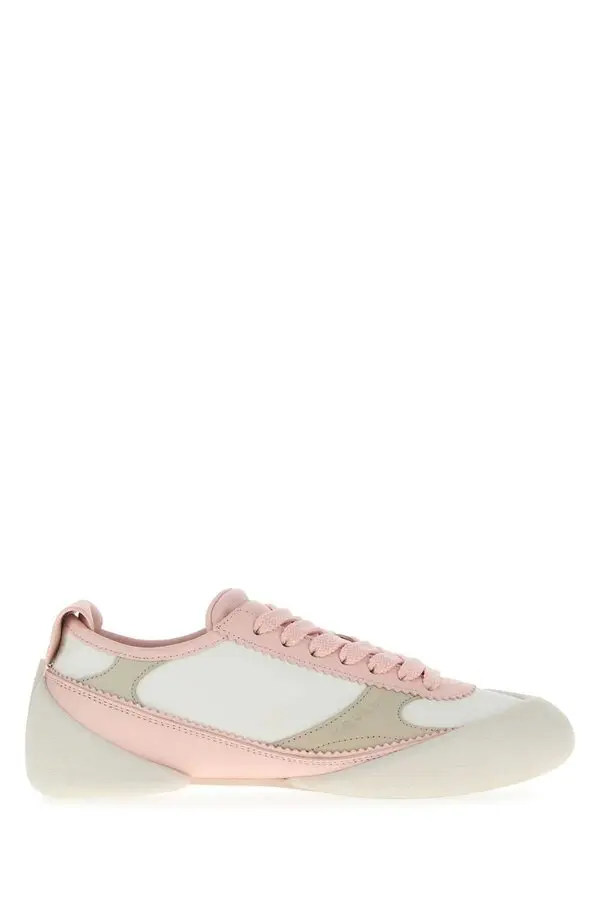 Alexander McQueen Calf Leather Sneakers With Rubber Sole - Multicoloured