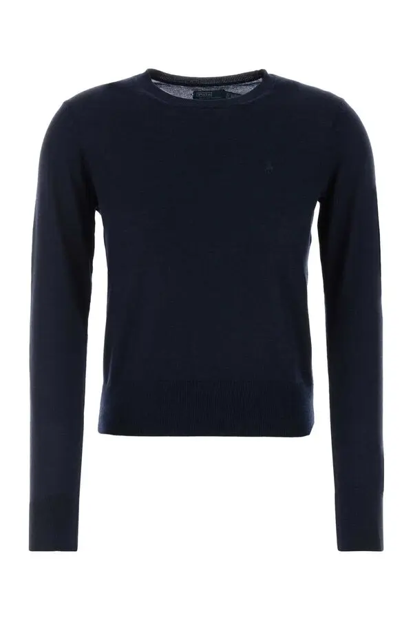 Polo Ralph Lauren 100% Wool Sweater With Classic Crew Neck - Blue