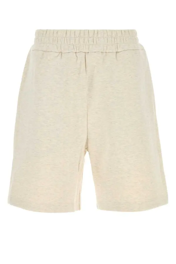 Fendi Melange Cotton Bermuda Shorts For