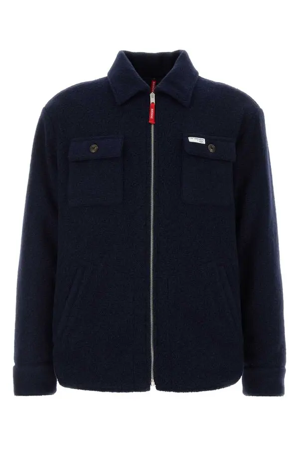 FAY Wool-blend Jacket With Nylon Lining