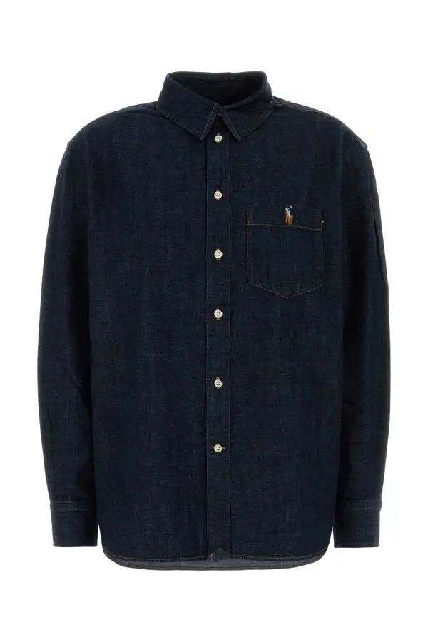 Polo Ralph Lauren Cotton Denim Shirt With Classic Collar