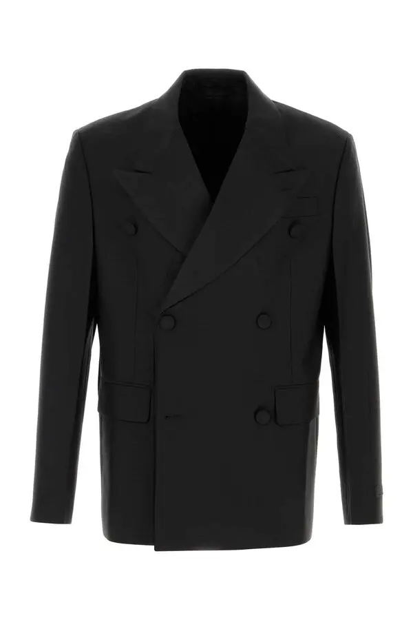 Prada Mohair-blend Blazer With Recycled Cupro Lining