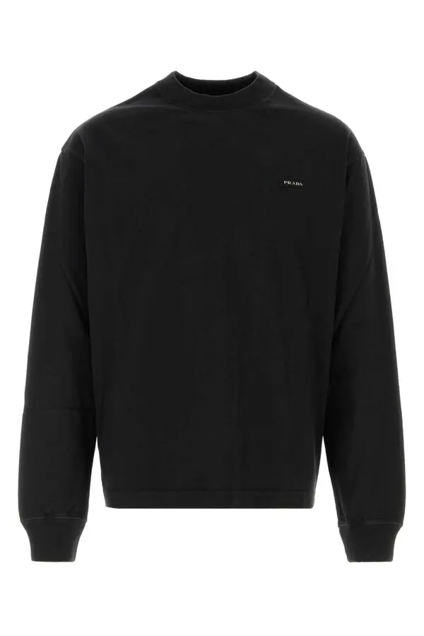 Prada 100% Cotton Crewneck Sweatshirt