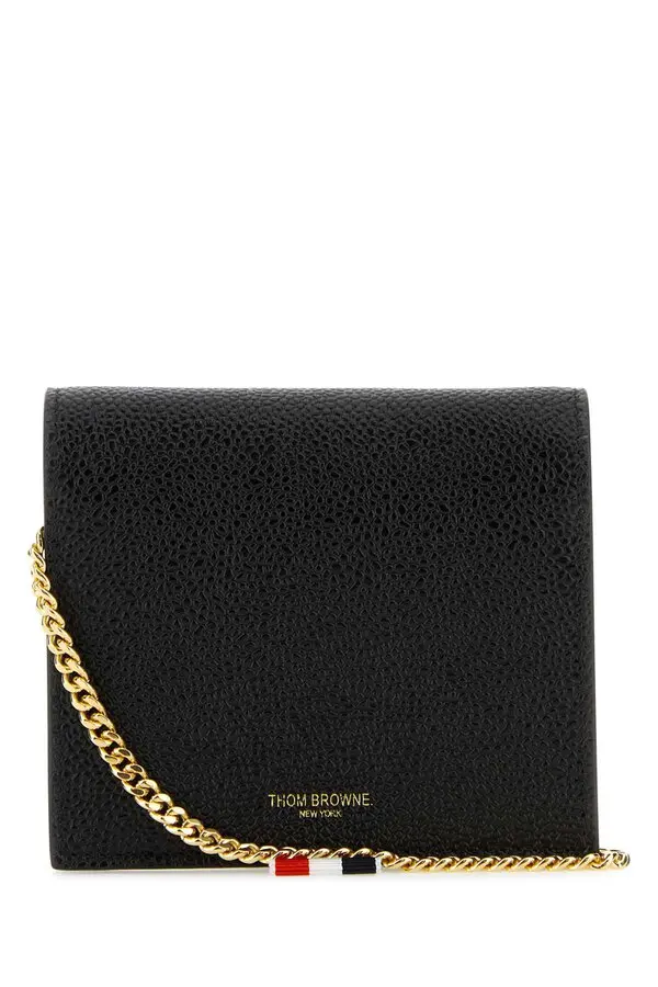 Thom Browne Leather Mini Card Holder 11.5 Cm X 10.5 Cm X 2 Cm