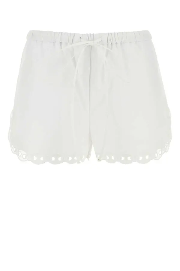 Gucci Poplin Mini Shorts For - White