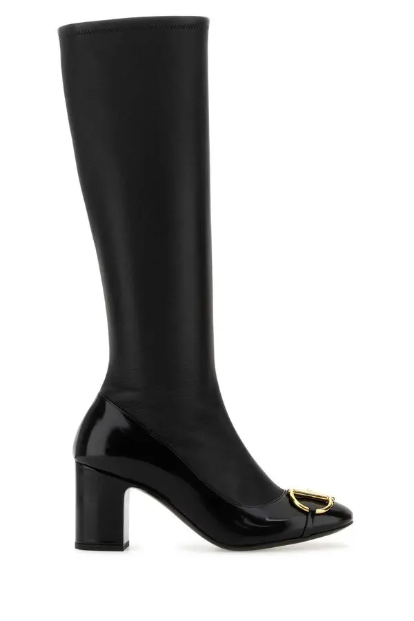 Gucci Leather Boots With 7 Cm Heel