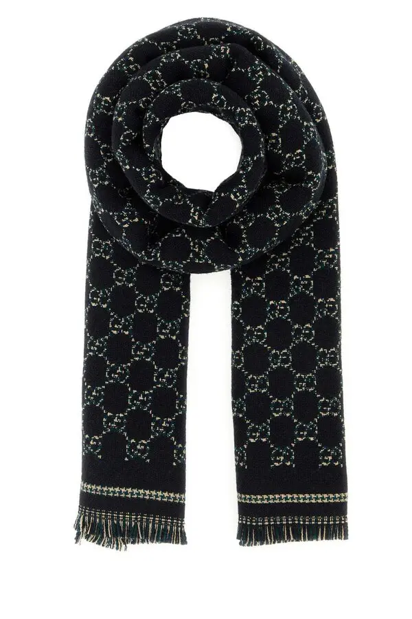 Gucci Gg Jacquard Scarf 180 X 47 Cm