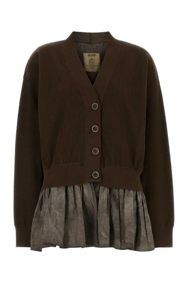 UMA WANG Oversize Cotton-blend Cardigan
